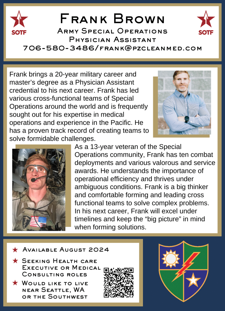 Our Operators - Special Operators Transition Foundation™