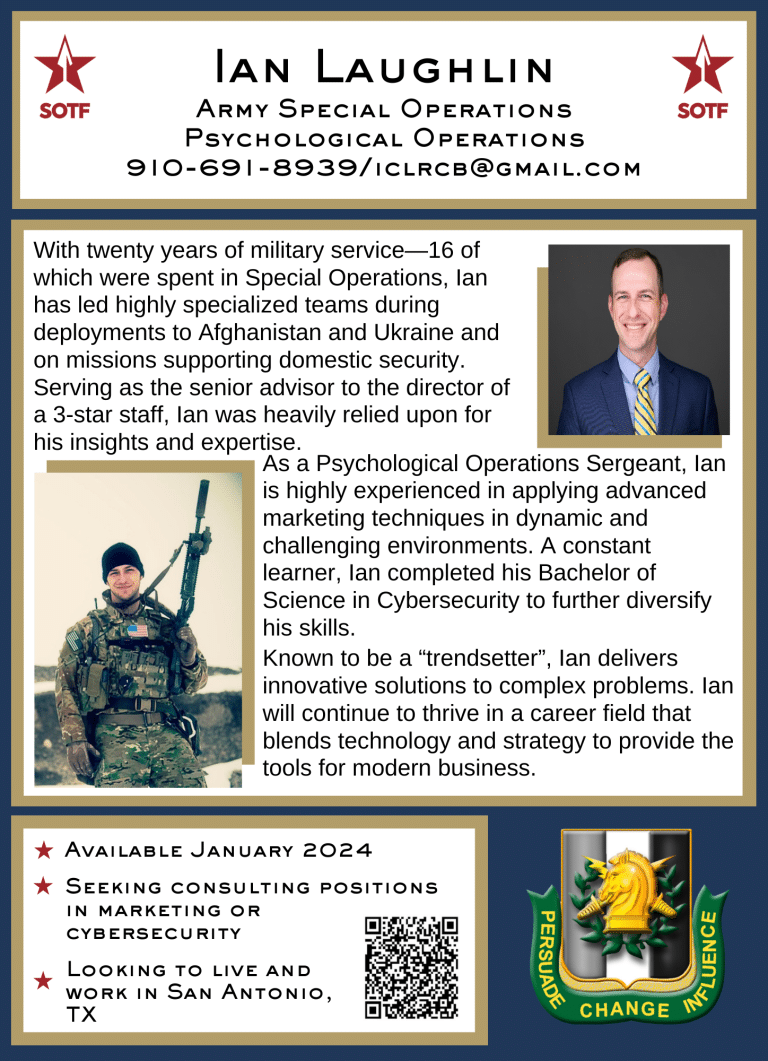 Our Operators - Special Operators Transition Foundation™